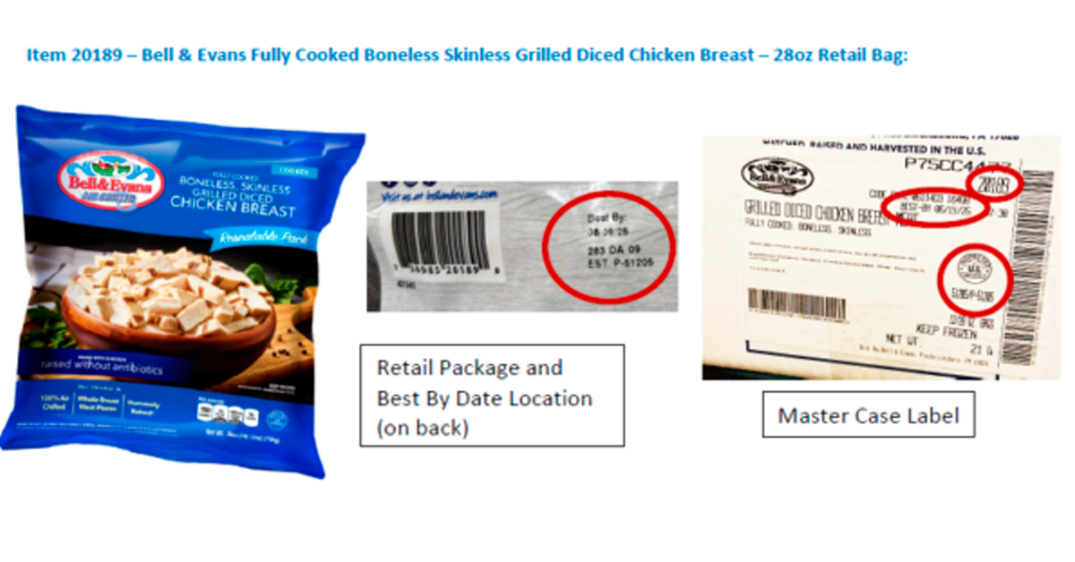 BrucePac Recall Impacts 2 Bell & Evans Frozen Products - Bell & Evans