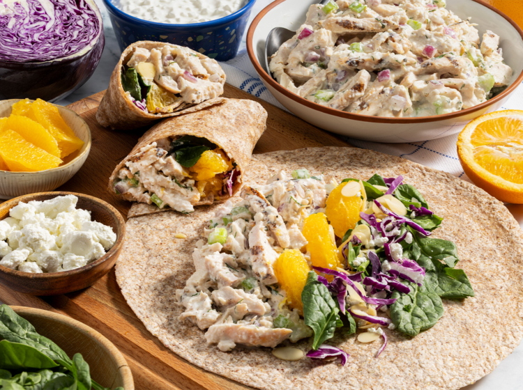 Cottage Cheese Chicken Salad and Citrus Wrap - Bell & Evans