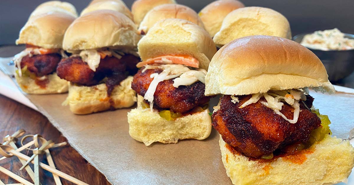 Chicken Nugget Nashville Hot Sliders - Bell & Evans