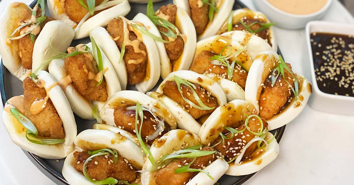 Steam Buns with Teriyaki and Spicy Mayo - Bell & Evans