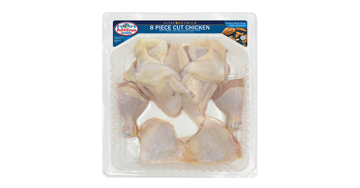 8 Piece Cut Chicken - Bell & Evans